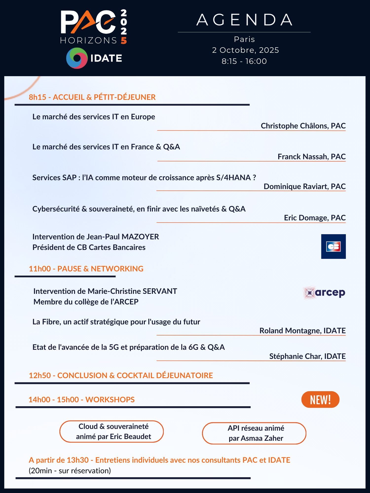 PAC Horizons 2025 Paris